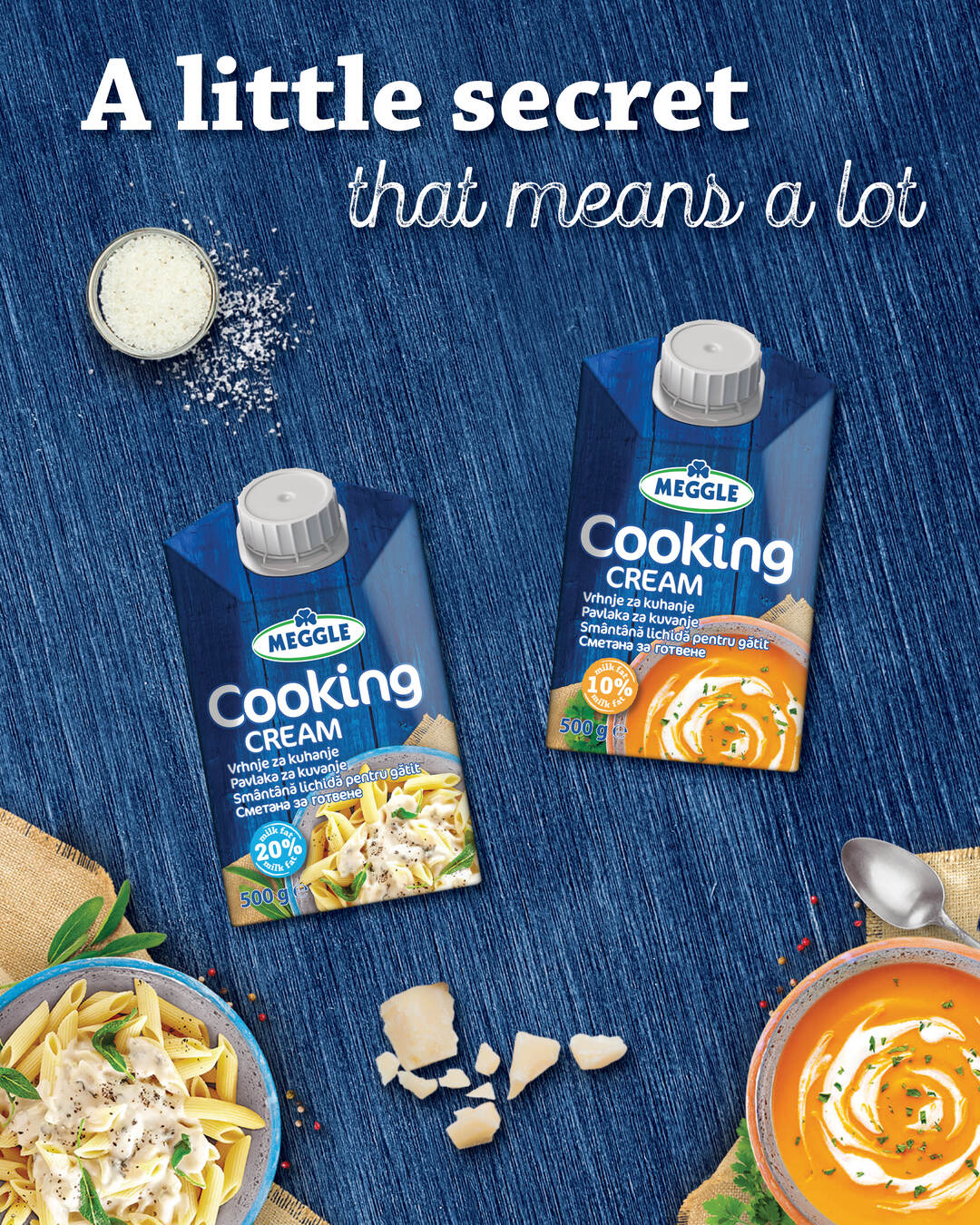 A small secret that means a lot is hidden in MEGGLE cooking cream - Meggle